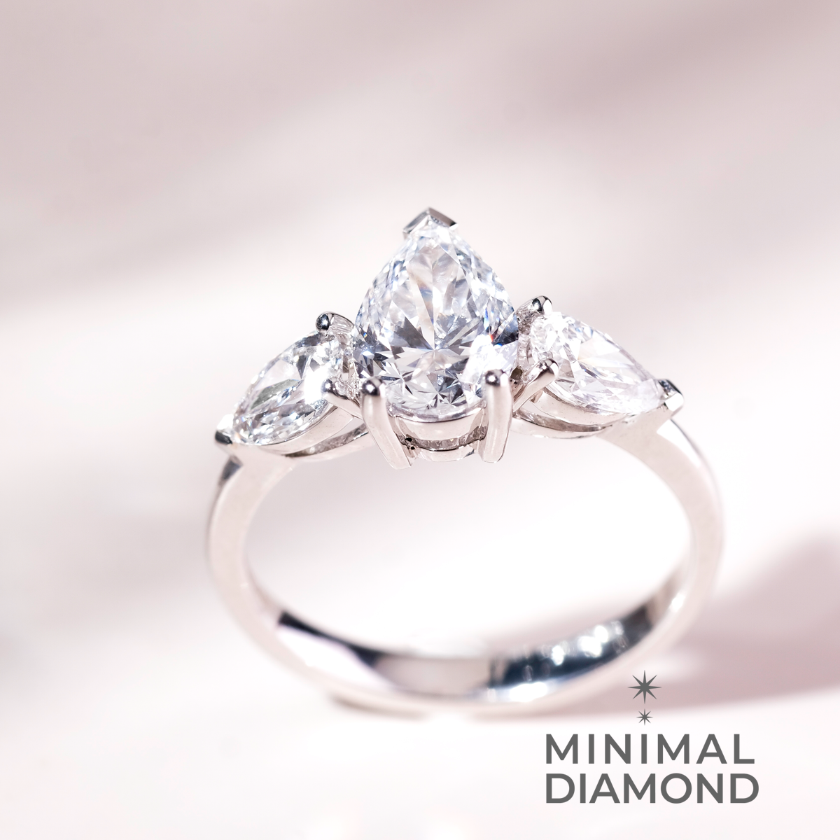 Cupid Pear 1 Carat Ring – MINIMAL DIAMOND ONLINE SHOP