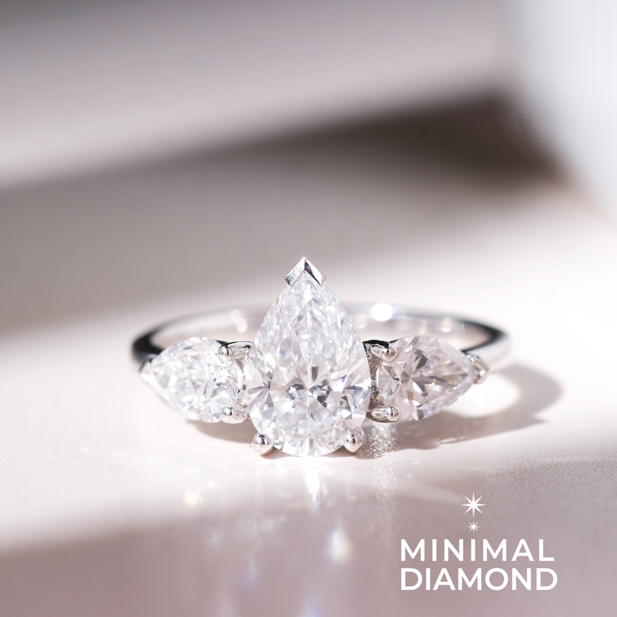 Cupid Pear 1 Carat Ring – MINIMAL DIAMOND ONLINE SHOP